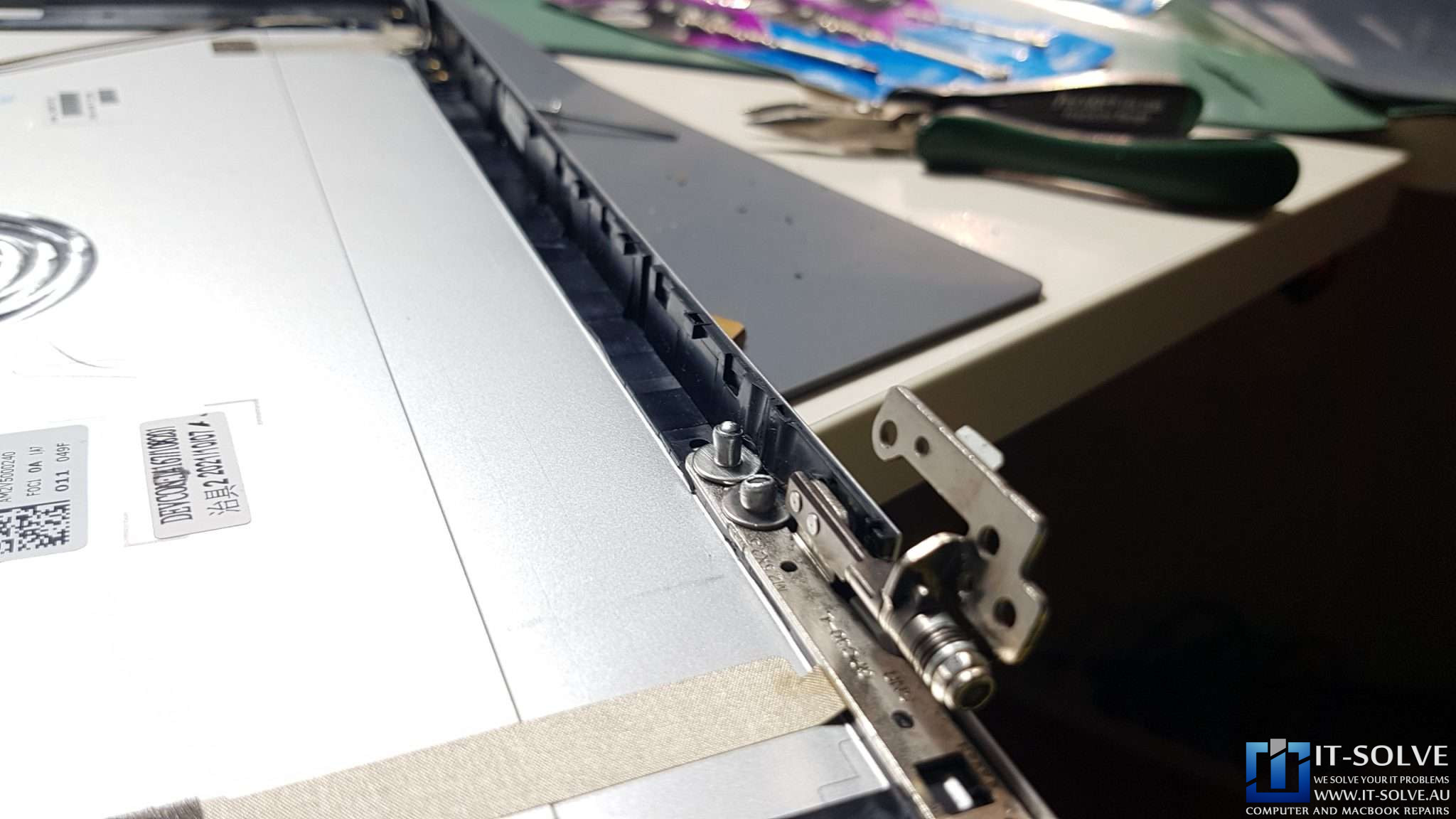 HP Envy Hinge Repair - Left Hinge Separating | IT-Solve Repairs