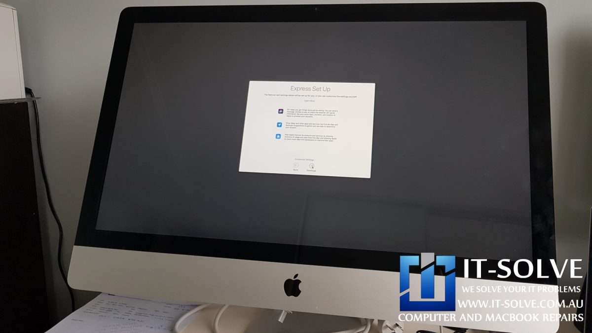 iMac 2012 is not loading due to a failed SSD drive | IT-Solve Repairs